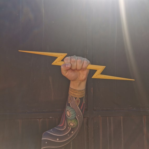Zeus' Lightning Bolt Prop Thunderbolt Replica 3D - Etsy