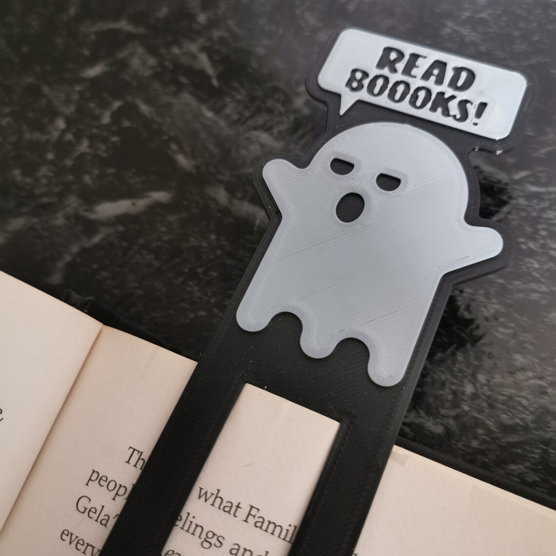 Custom Cute Ghost Bookmark 3d Printed - Etsy