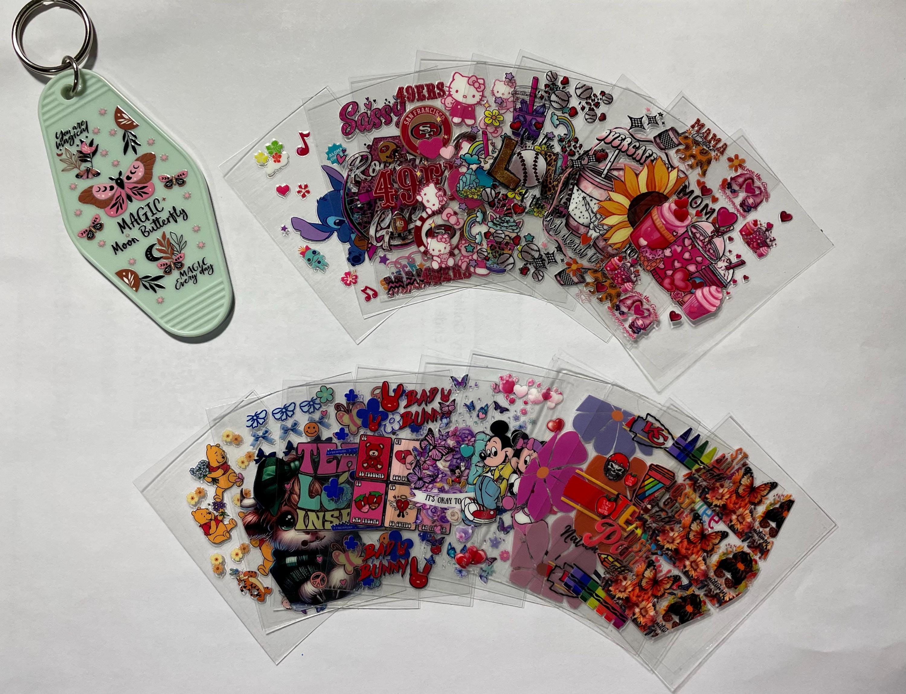 UV DTF Motel KEYCHAIN Wraps Mixed Bundles ***read Description Update ...