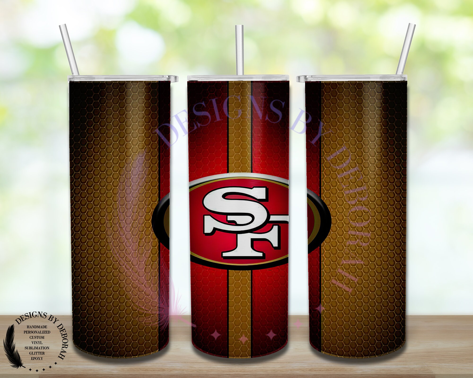 San Francisco 49ers Inspired 20 Oz Skinny Sublimated Tumbler - Etsy