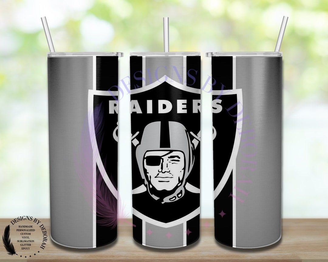 Las Vegas Raiders Inspired 20 Oz Skinny Sublimated Tumbler - Etsy