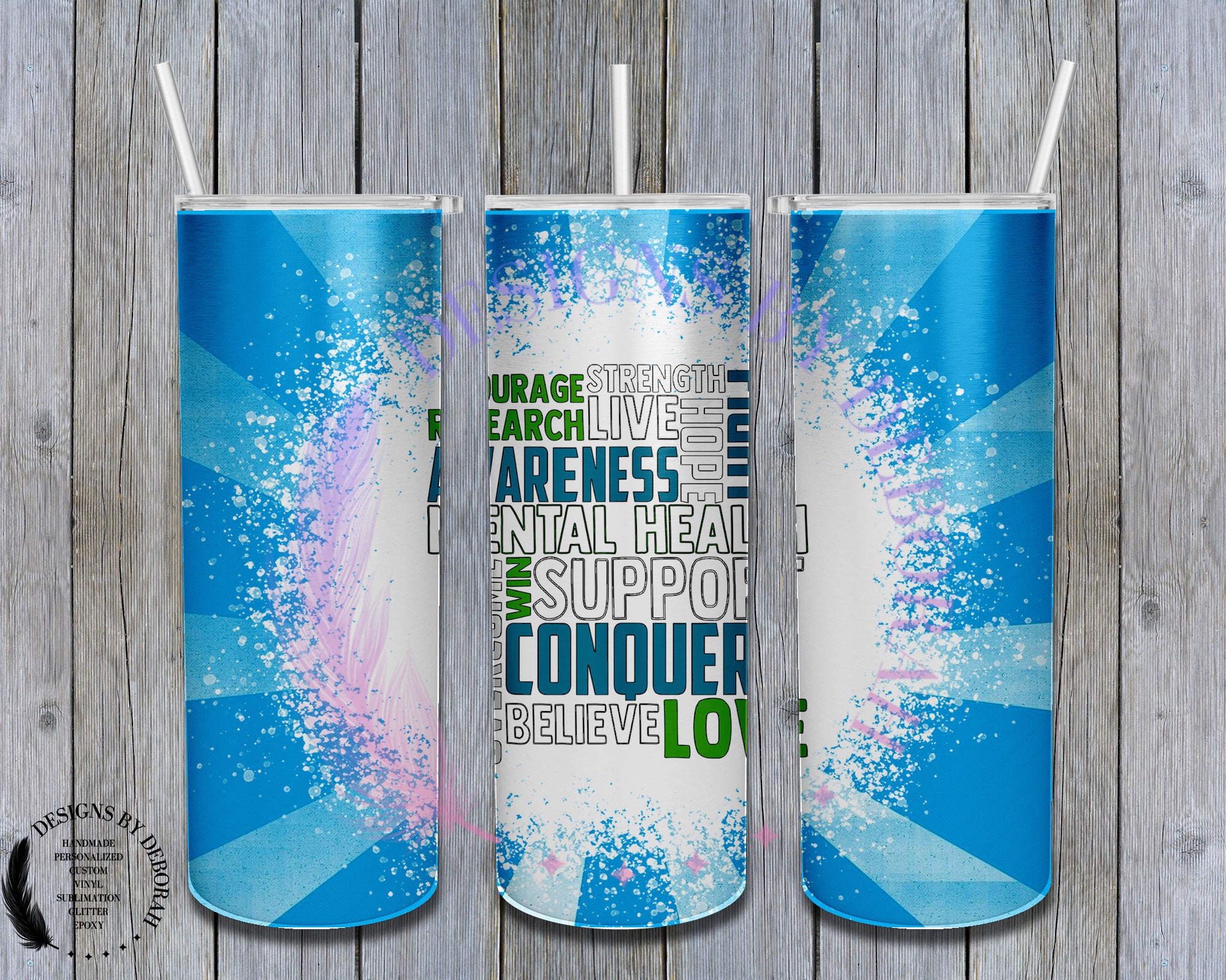 Descriptive Words For Mental Health Awareness 20 Oz Skinny Sublimation Descriptive Words For Mental Health Awareness 20 Oz Skinny Sublimation