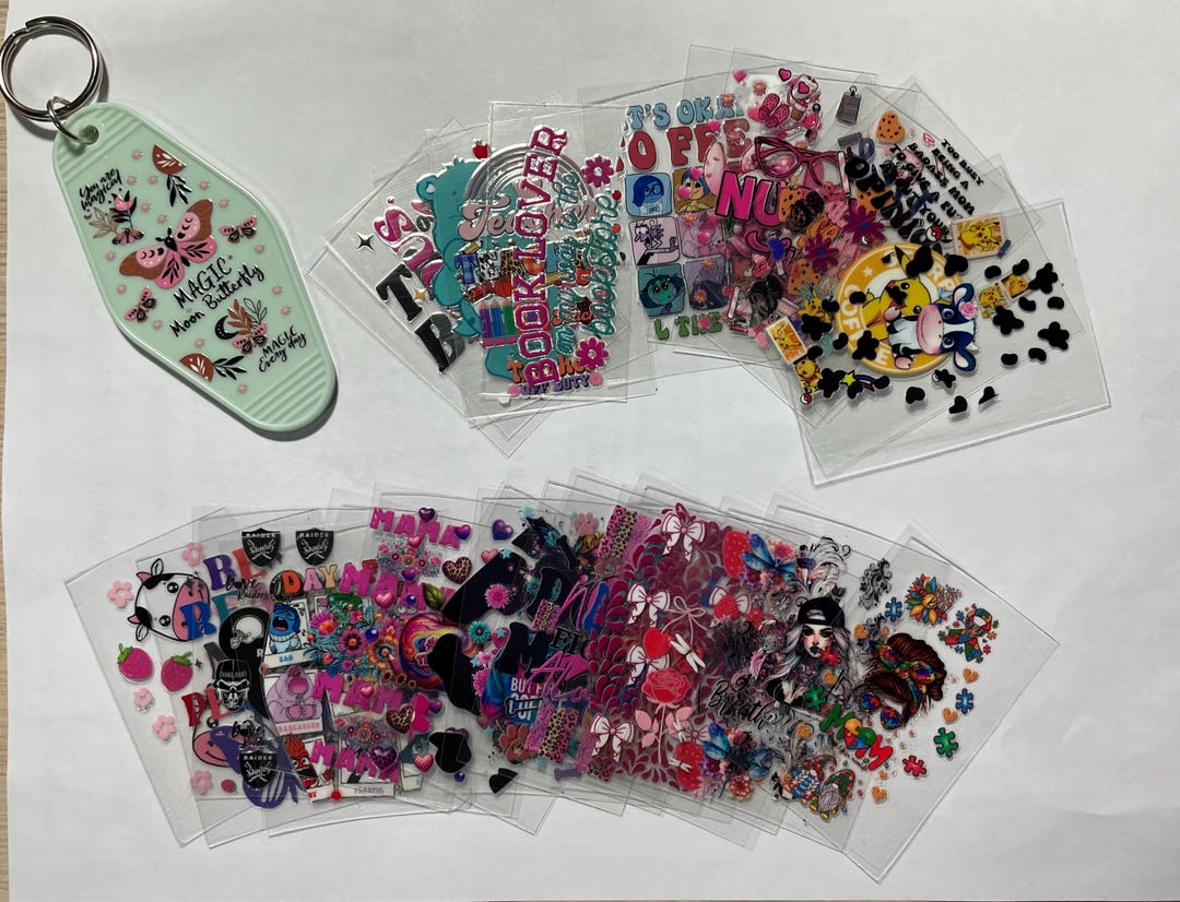 UV DTF Motel KEYCHAIN Wraps Mixed Bundles ***read Description Update ...
