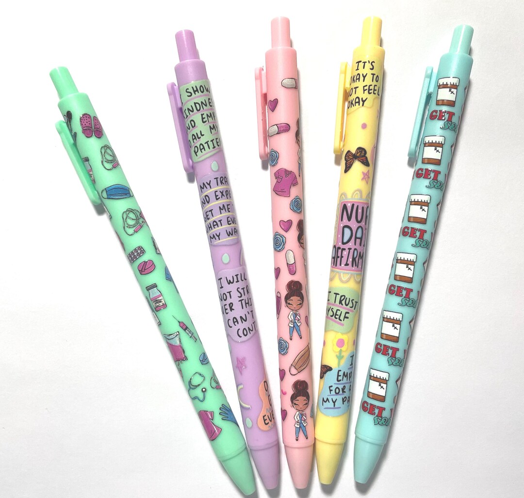 Nurse Pens With High Quality UVDTF Decal Wrap - Etsy