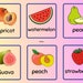 Flash Card Fruits for Kids and Toddlers Learning Source Fruits Names ...