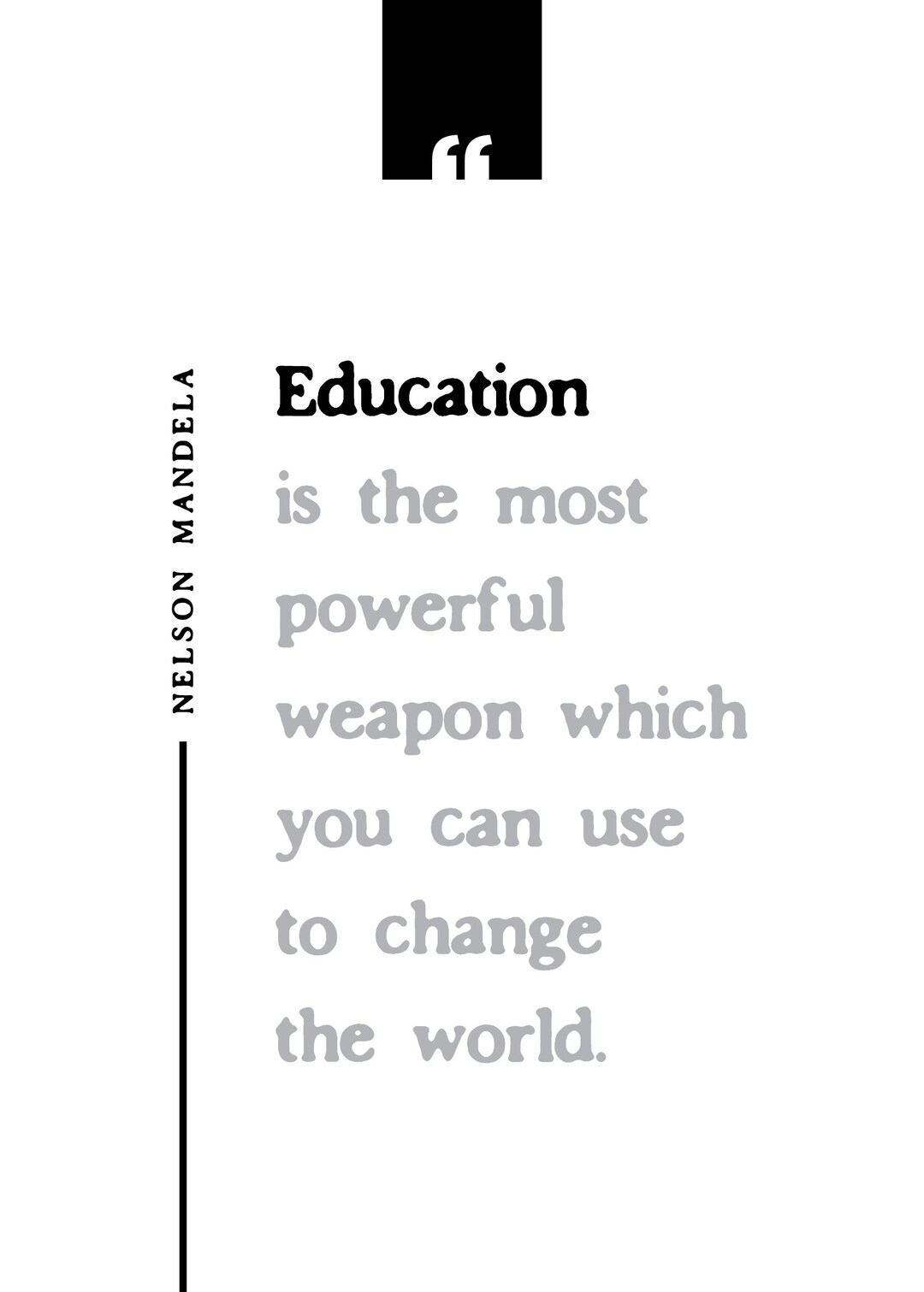 Nelson Mandela Quote Poster - Etsy