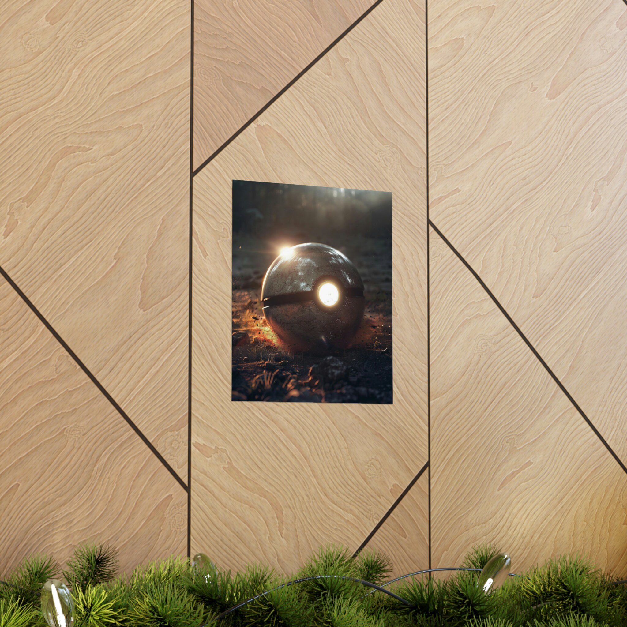 Realistic Pokeball Wall Art - Etsy