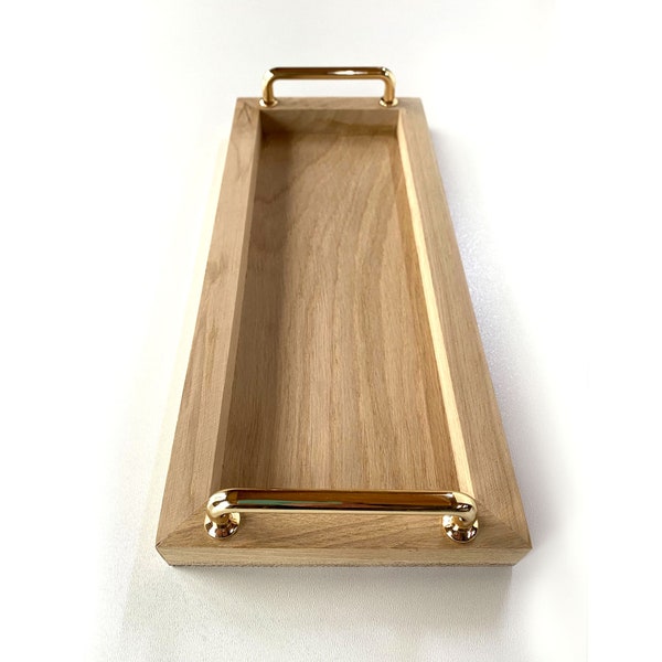 Rustic Wood Tray With Handles - Etsy