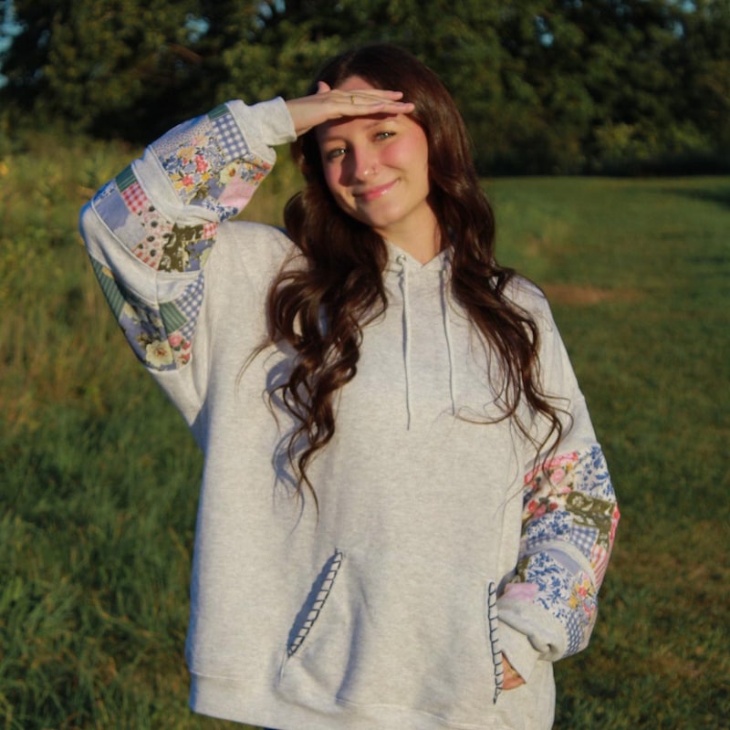 Patchwork Hoodie - Etsy