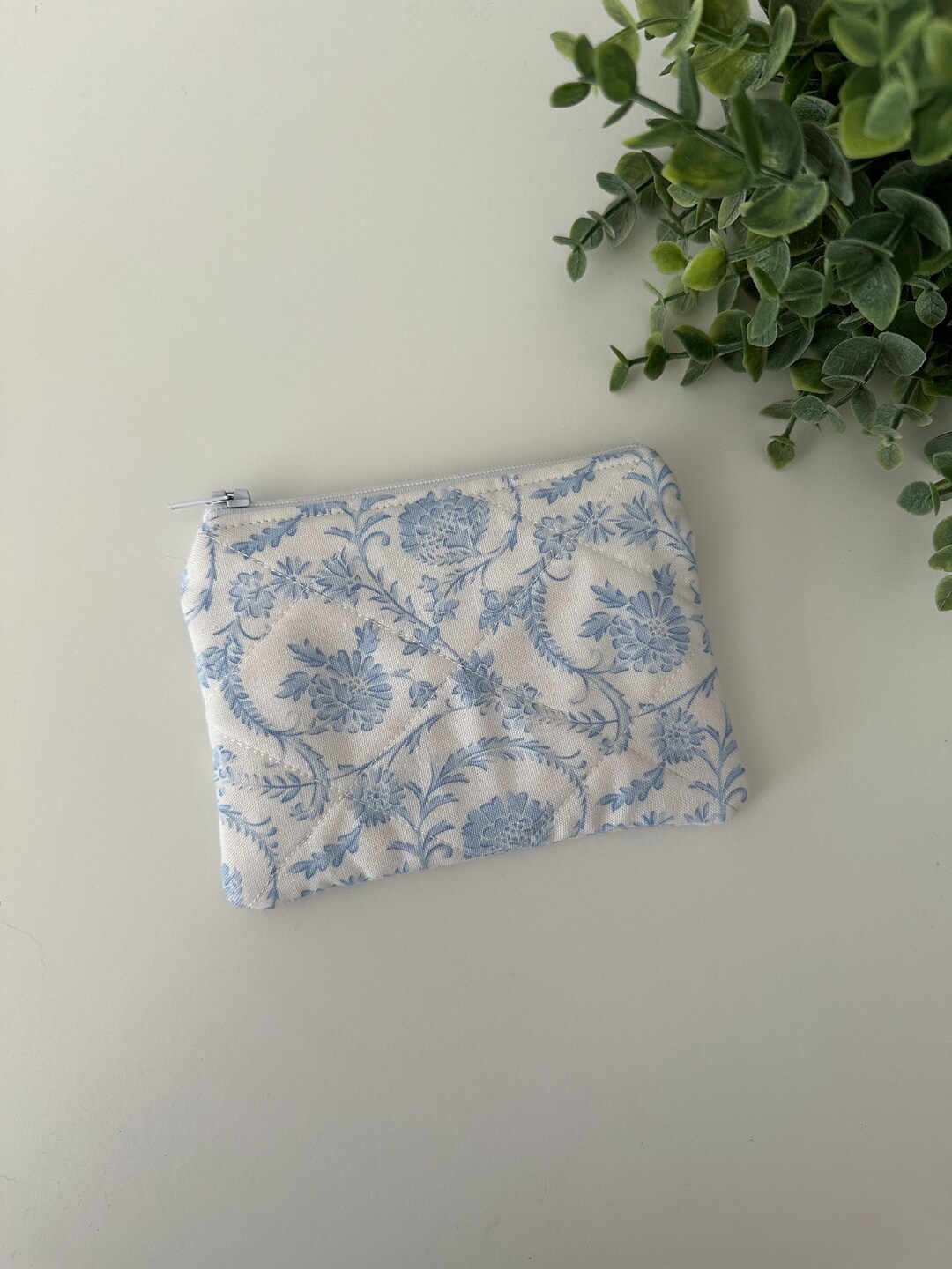 Handmade Blue Beach Themed Quilted Coin Pouch, Coin Purse, Coin Holder ...