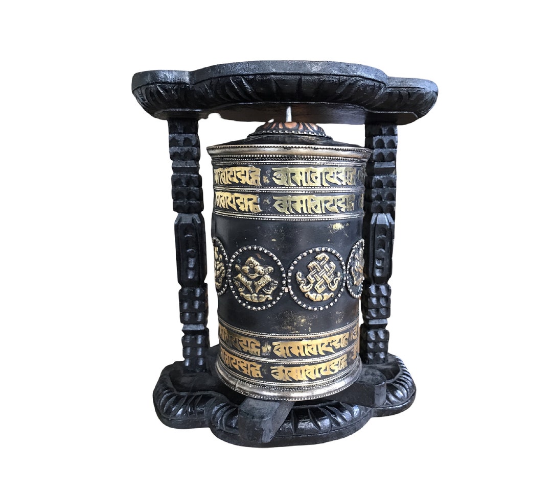 Tibaten Prayer Wheel 26cm High - Easy Wall Detachment With 3 Screws - Etsy