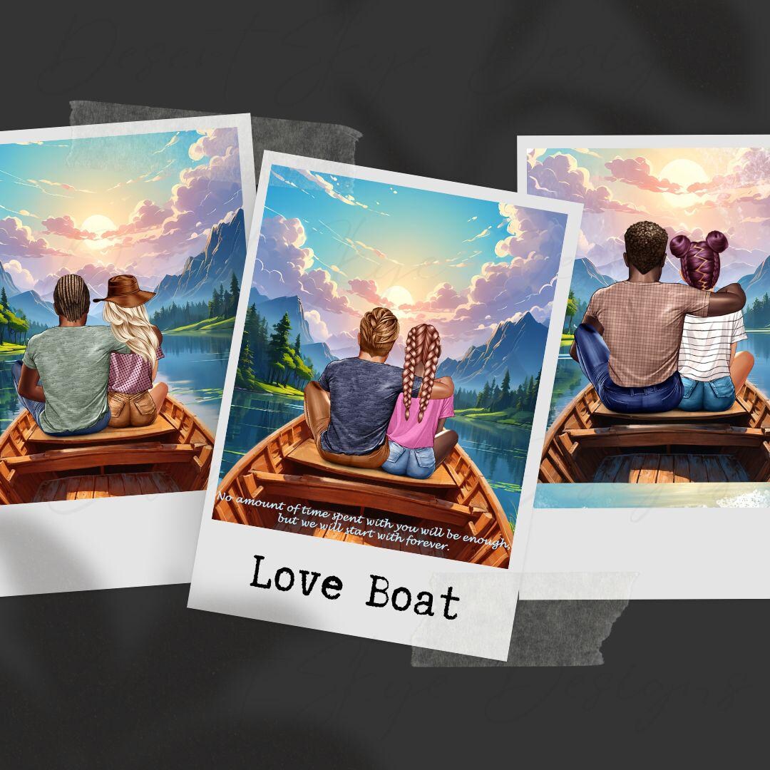 Personalized Digital Design: Love Boat - Etsy