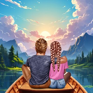 Personalized Digital Design: Love Boat - Etsy