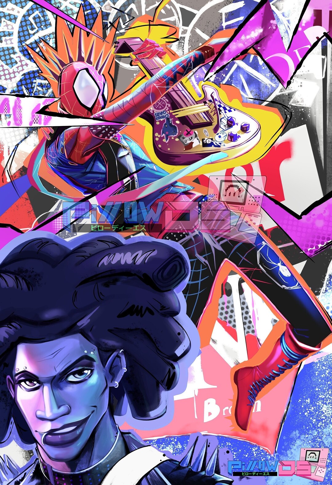 Spider Punk | 11X17 | Art Print - Etsy