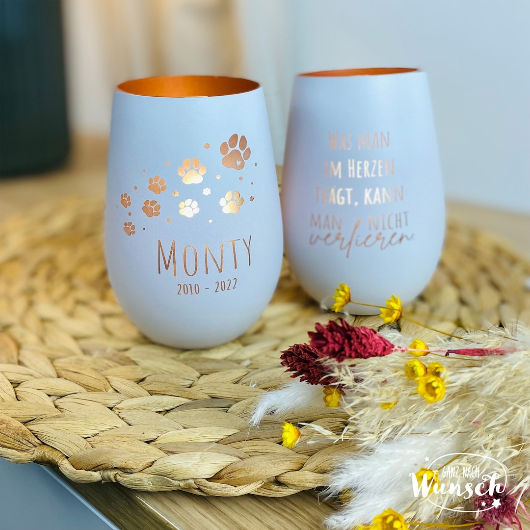 Personalized Lantern | Engraving | Crystal Glass | Mourning Light ...