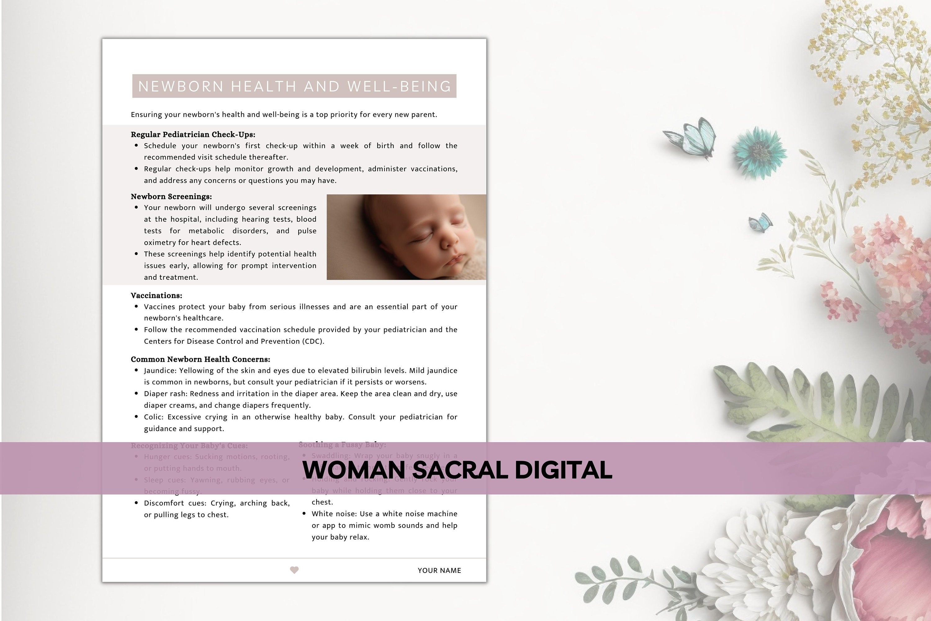 New Parent Essential Handouts Bundle: Expert Care Tips for - Etsy