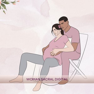 75 Labor and Delivery Positions PNG. Labour and Natural Birth Digital ...