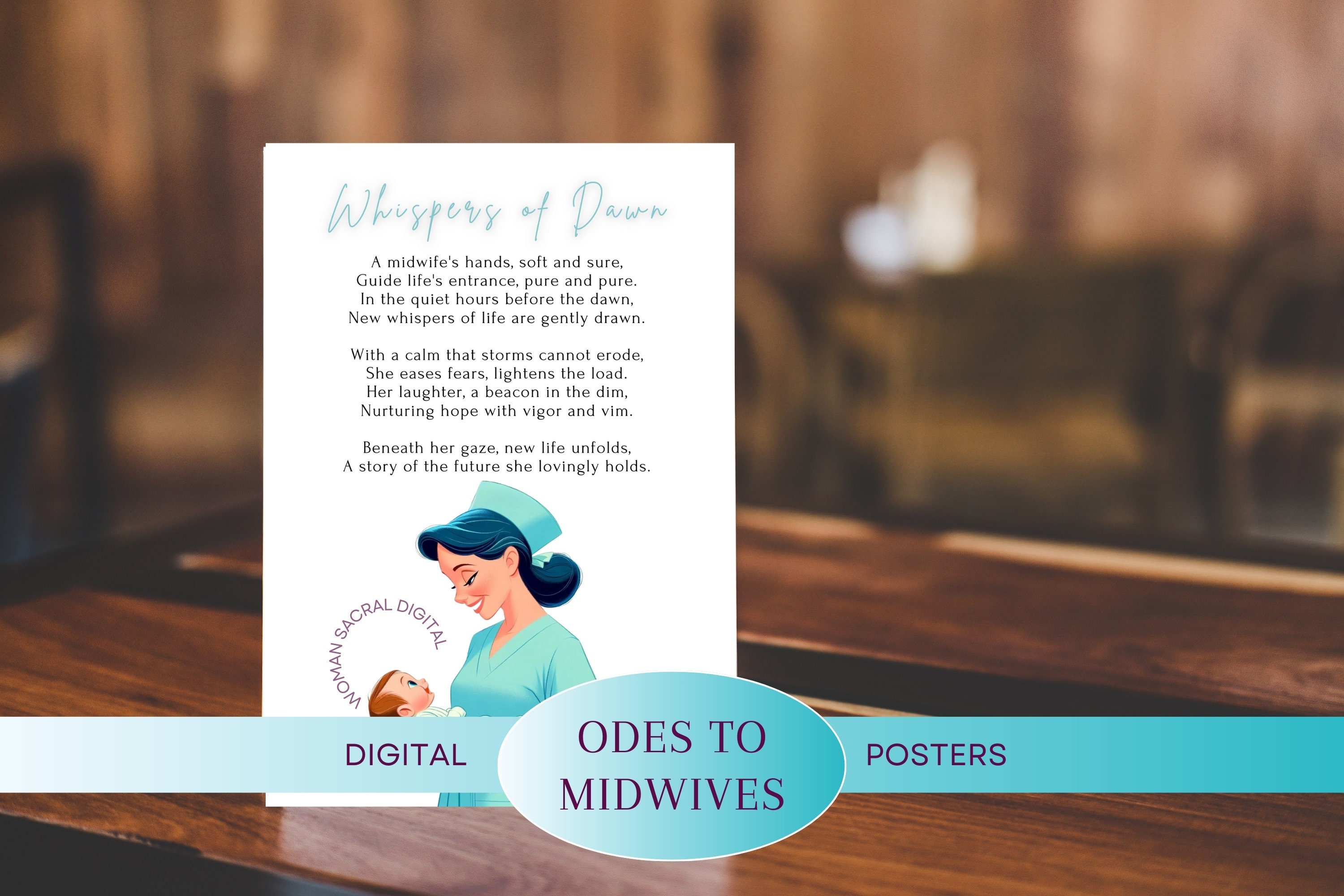 Personalized Midwife Appreciation Digital Posters – 3 Poems ...