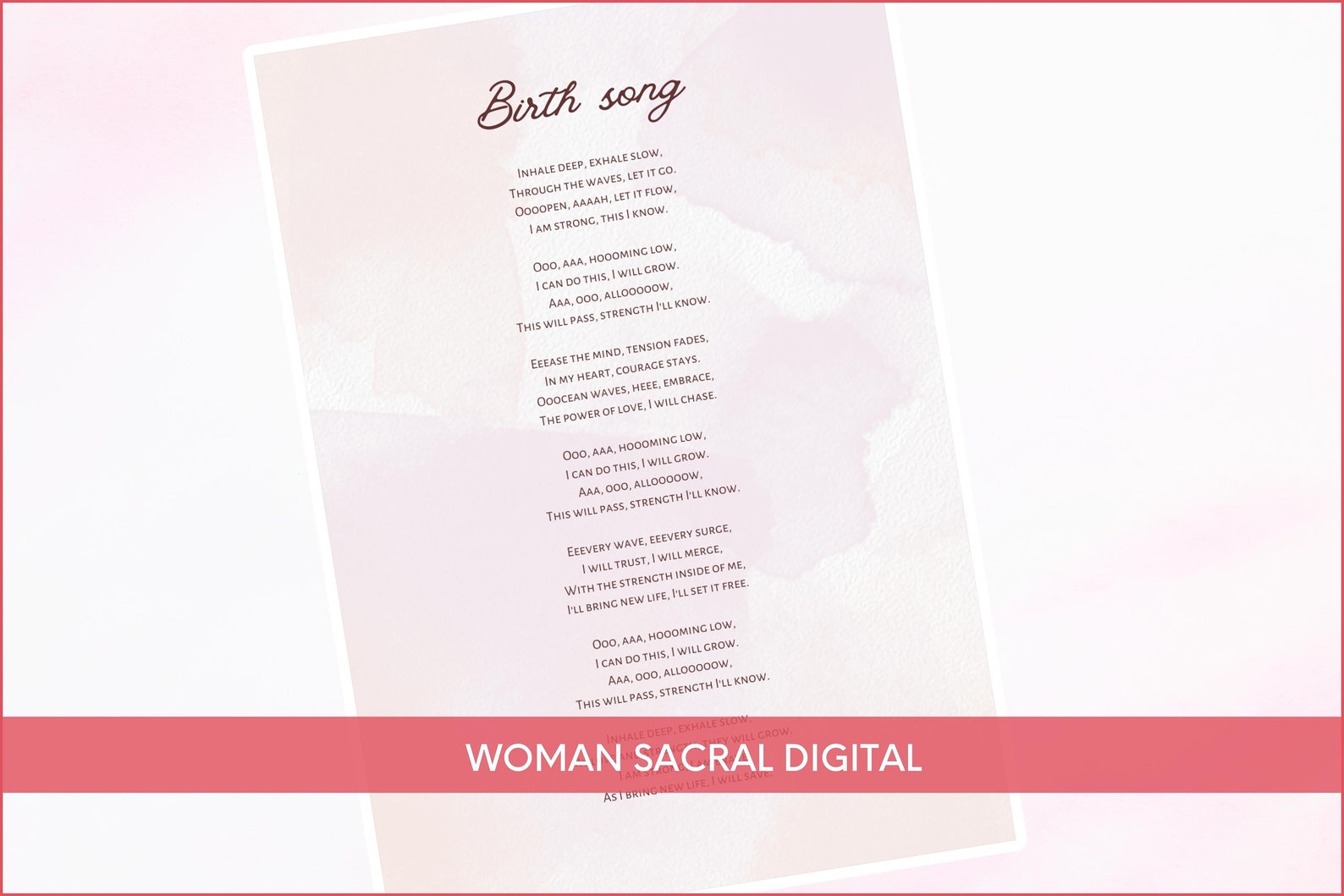 Customizable Hypnobirthing Birth Song | Pregnancy & Labor Support ...