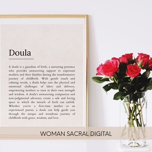 Doula Definition Printable Wall Art. Editable Gift for Doula. Doula ...