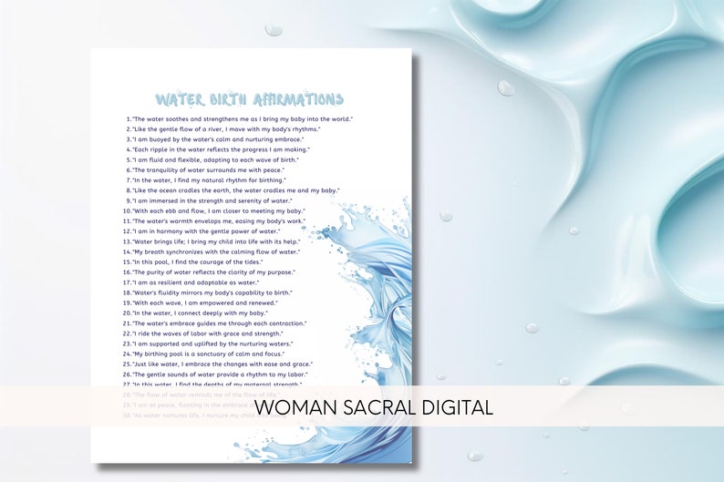 Ultimate Water Birth Digital Handout Kit Comprehensive Guide, Poster ...