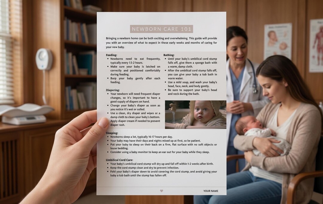 New Parent Essential Handouts Bundle: Expert Care Tips for Your Newborn ...
