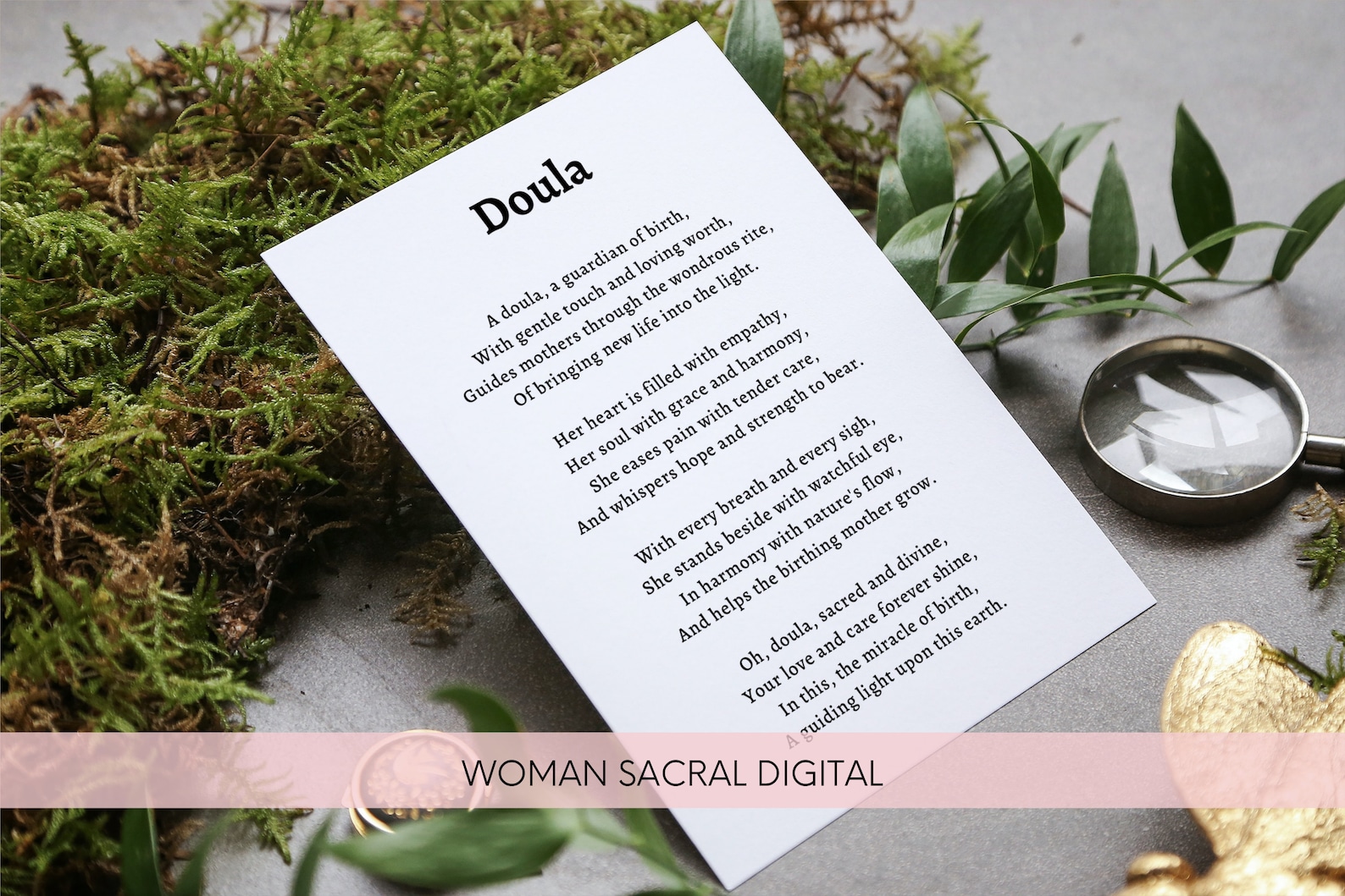 Beautiful Doula Poem Poster: Celebrate the Power of Birth. Editable ...