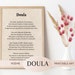 Posters Poèmes Doula Art Digital Inspirant Cadeau Remerciement Doula ...
