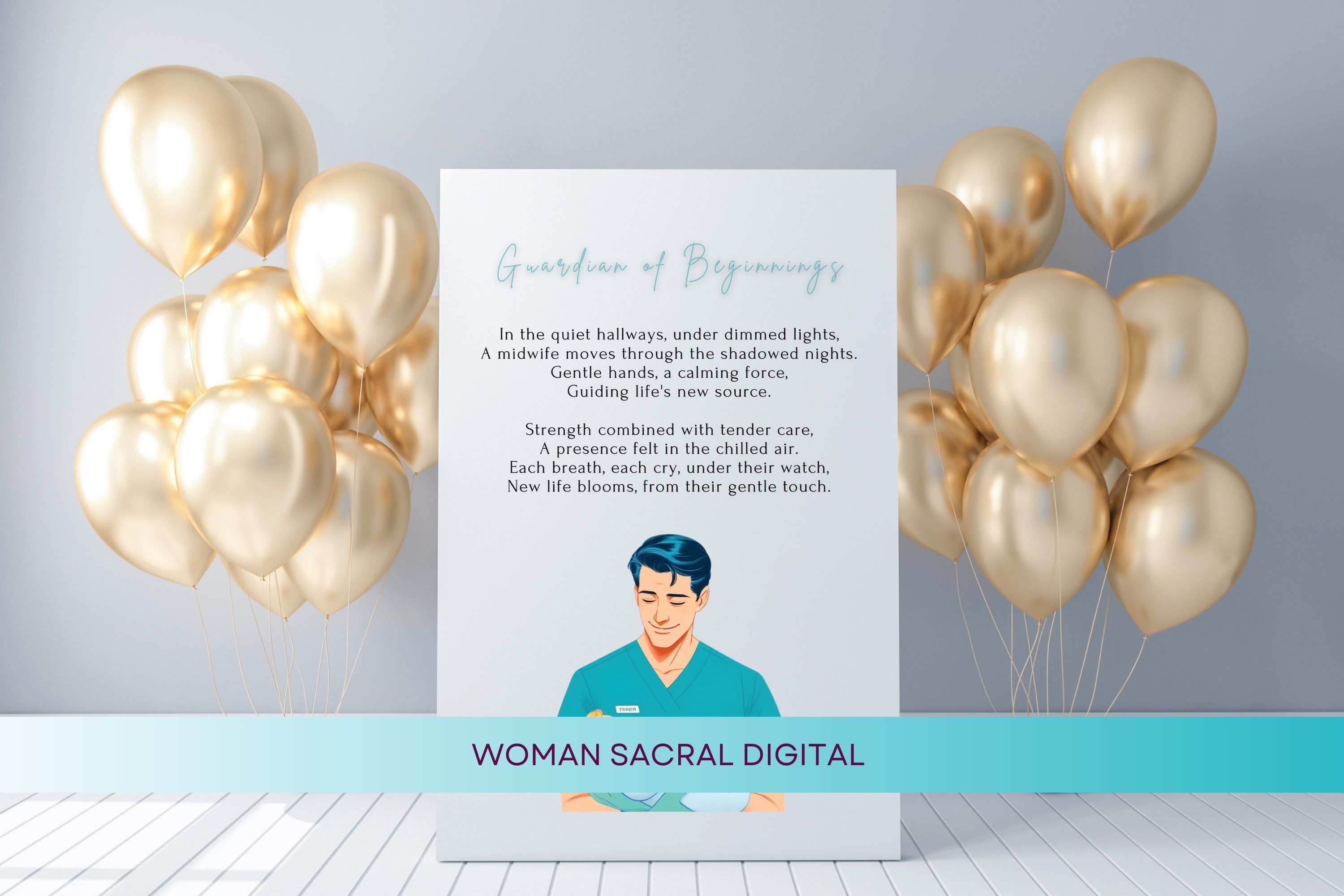 Personalized Midwife Appreciation Digital Posters – 3 Poems ...
