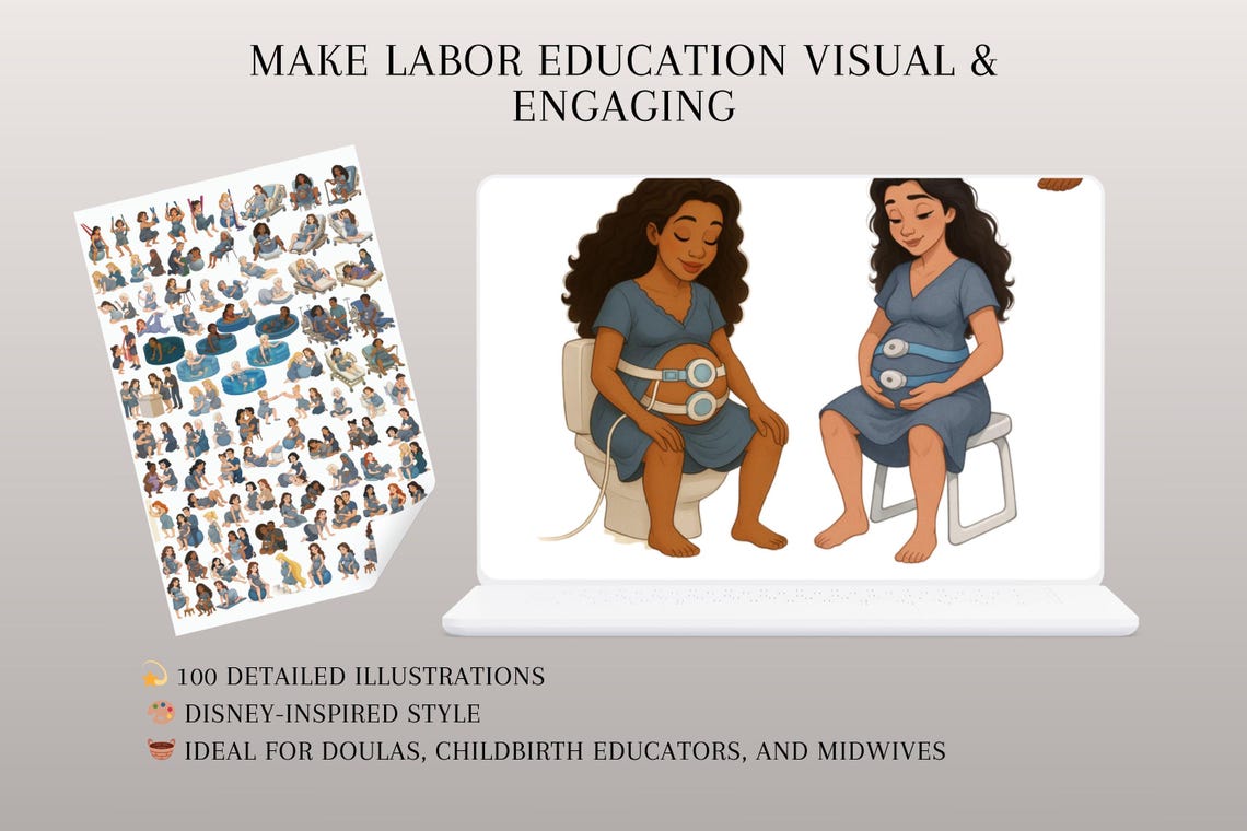 100 Birth Positions PNG Labor Poses, Labor and Delivery Positions ...