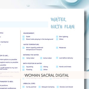 Ultimate Water Birth Digital Handout Kit Comprehensive Guide, Poster ...