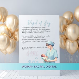 Personalized Midwife Appreciation Digital Posters – 3 Poems ...