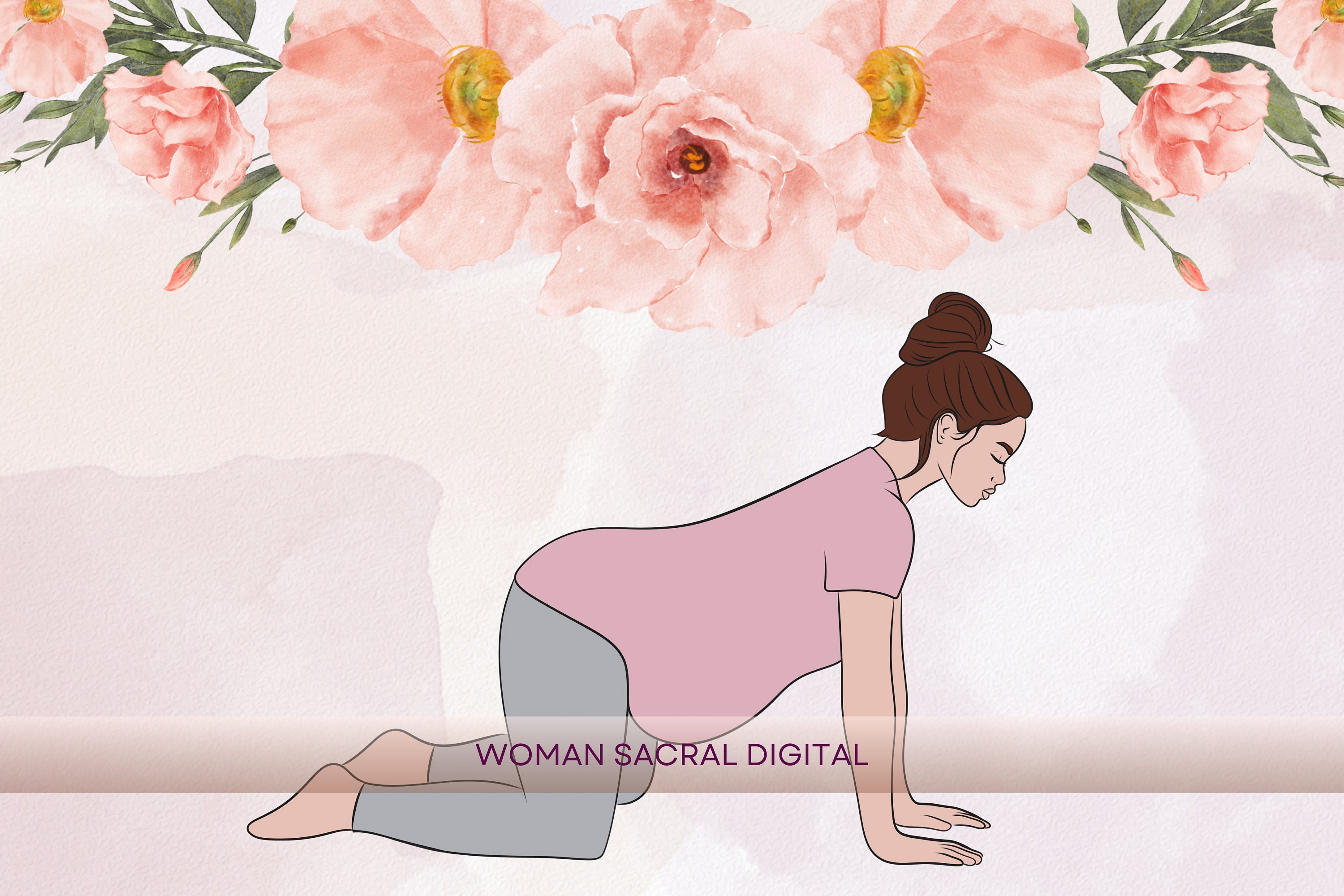 75 Labor and Delivery Positions PNG. Labour and Natural Birth Digital ...