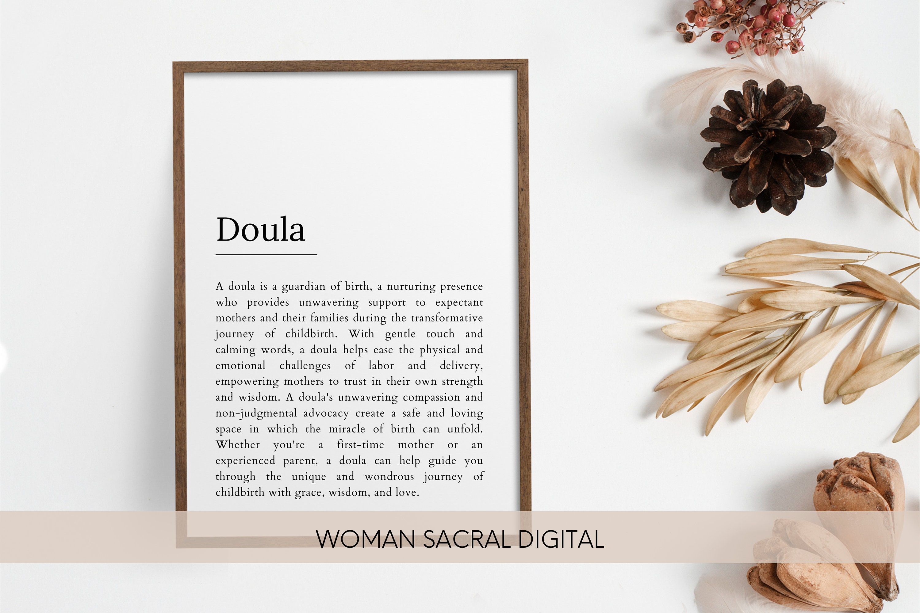 Doula Definition Printable Wall Art. Editable Gift for Doula. - Etsy