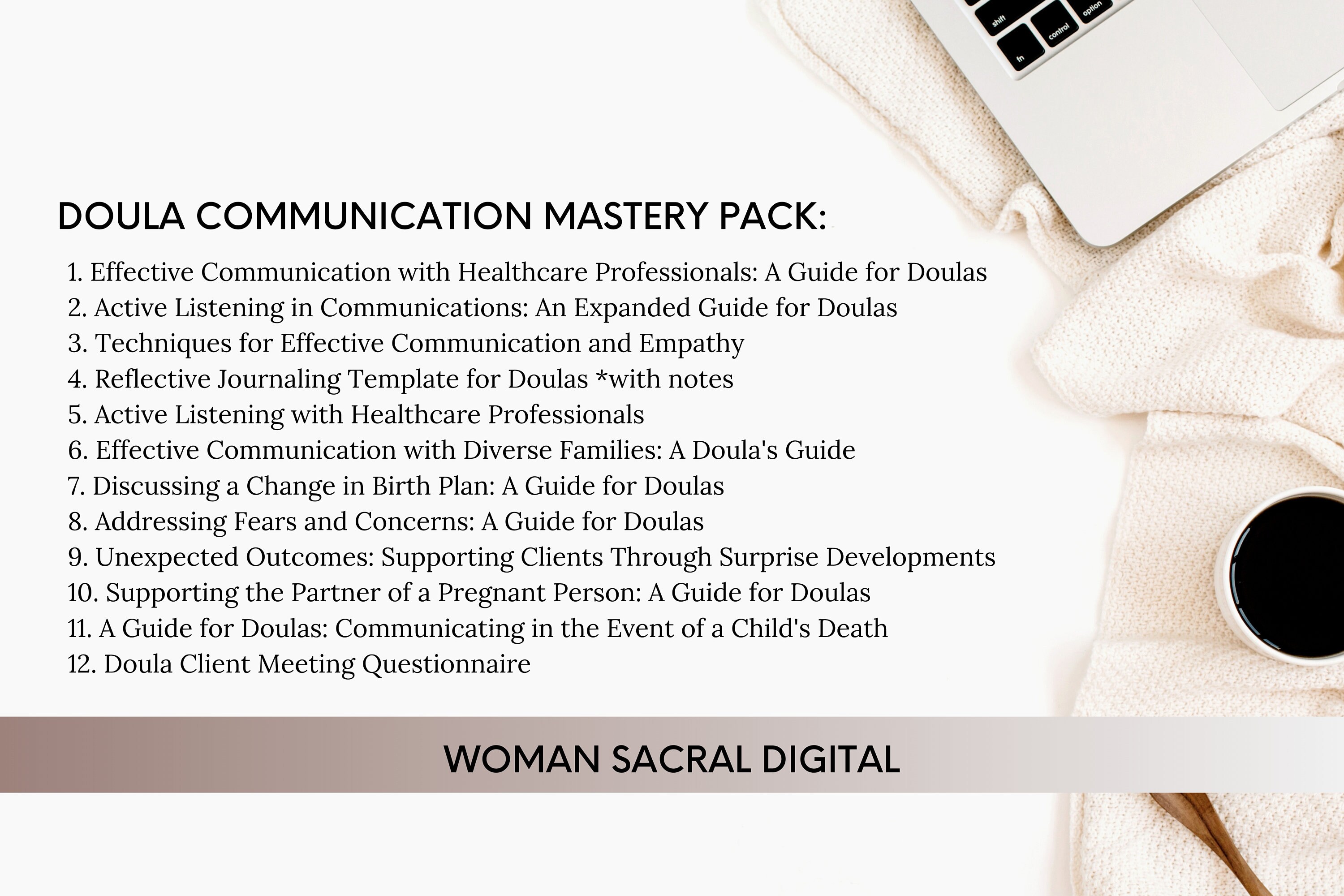 Doula Communication Mastery Pack: Essential Digital Handouts for Doulas ...
