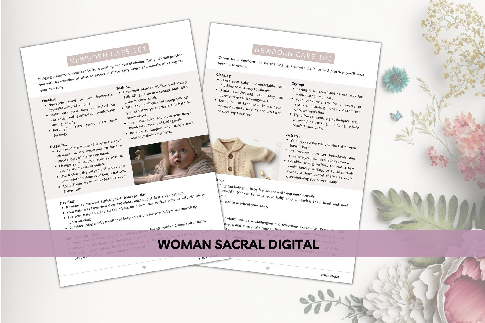 New Parent Essential Handouts Bundle: Expert Care Tips for - Etsy