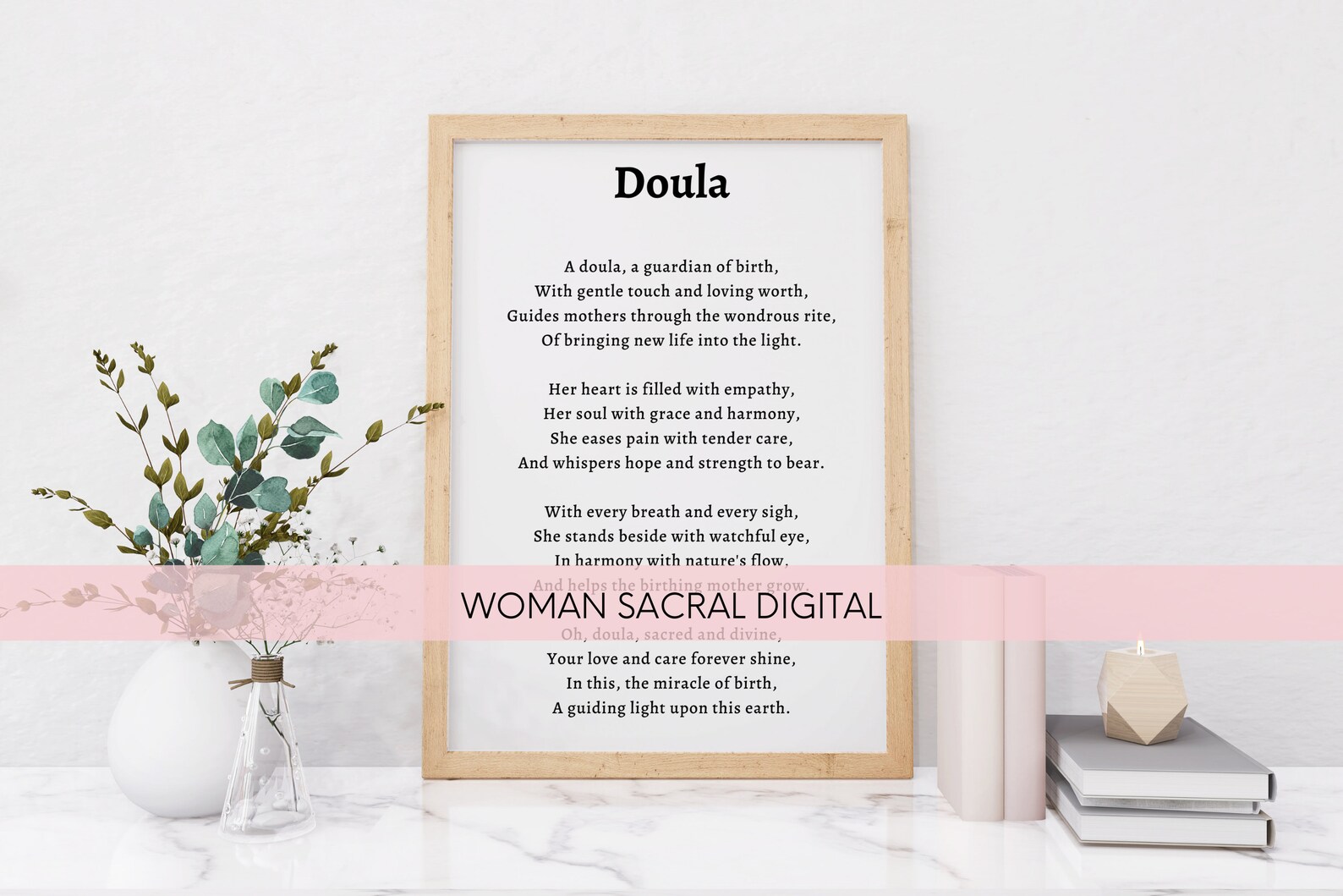 Beautiful Doula Poem Poster: Celebrate the Power of Birth. Editable ...