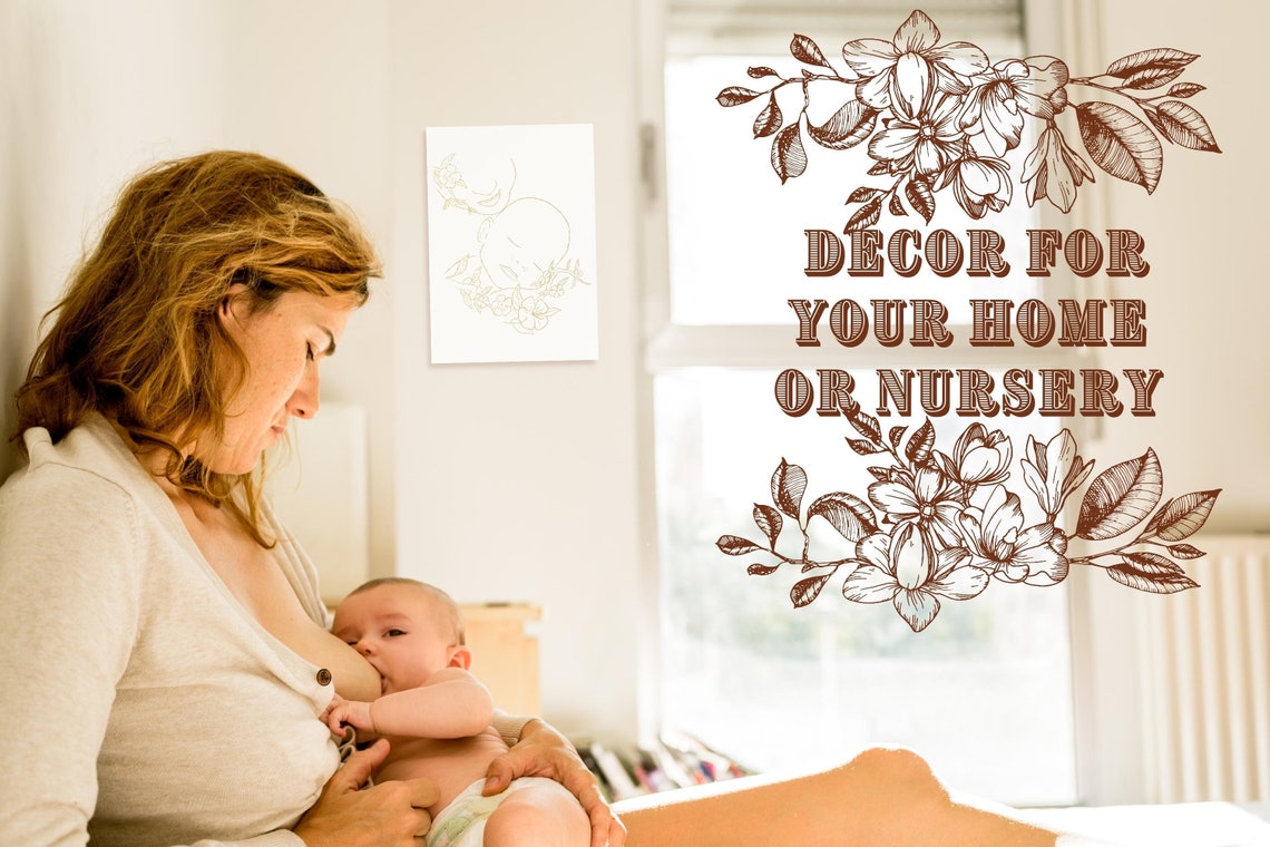 Breastfeeding Art for Lactation Consultant Office Decor Doula - Etsy