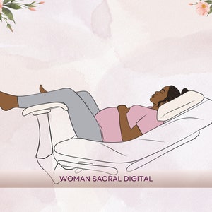 75 Labor and Delivery Positions PNG. Labour and Natural Birth Digital ...