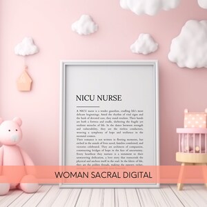 Guardian of Beginnings: Inspirational NICU Nurse Definition Digital ...