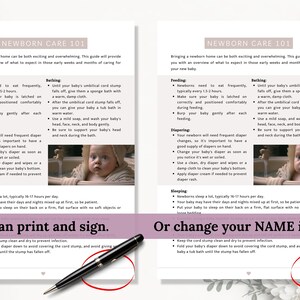 New Parent Essential Handouts Bundle: Expert Care Tips for Your Newborn ...