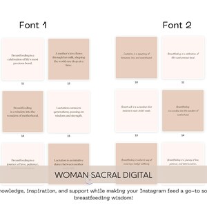 Breastfeeding Quotes and Facts 100 Posts, Instagram Editable Templates ...
