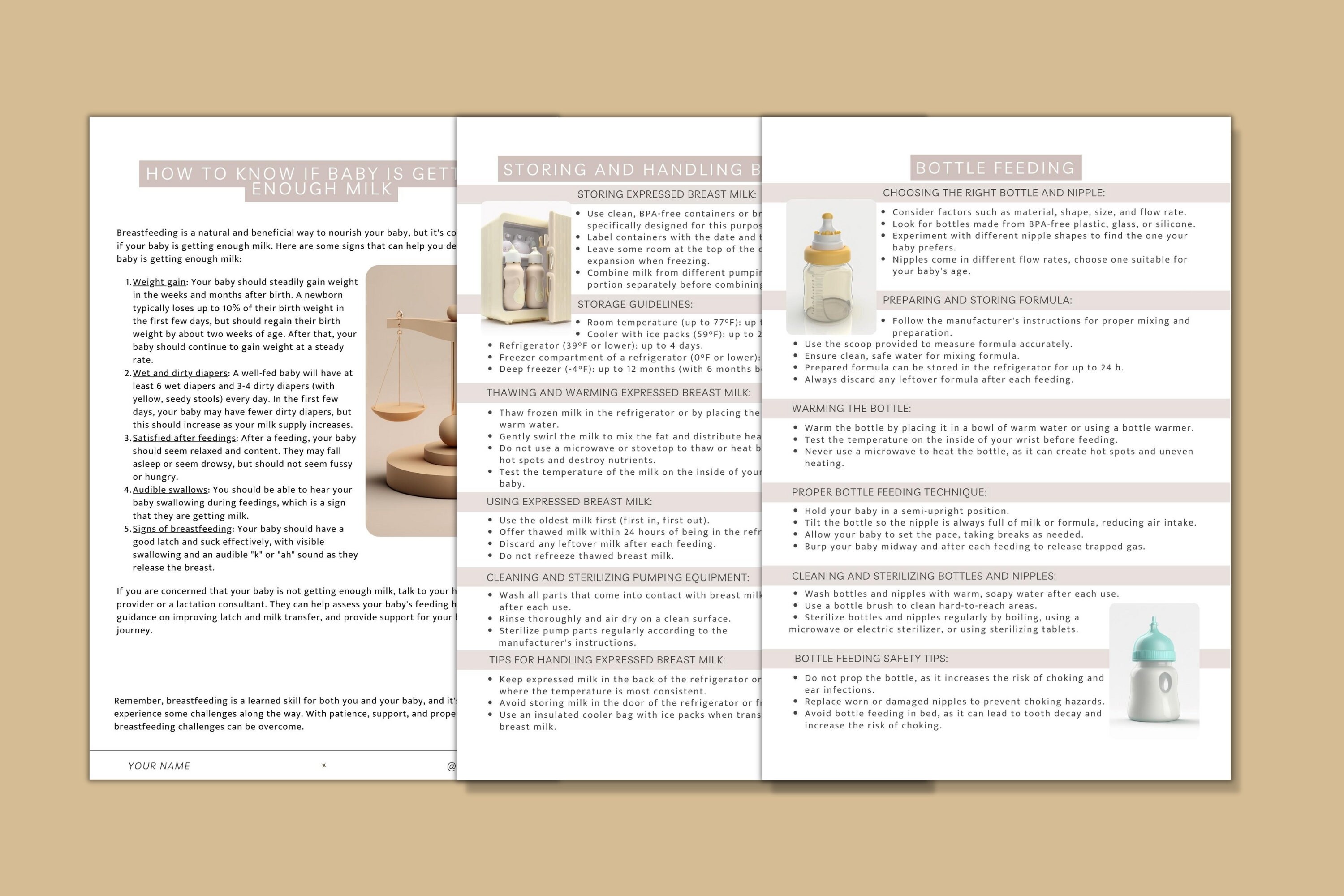 Editable Birth Doula Welcome Package With Breastfeeding, Pumping ...