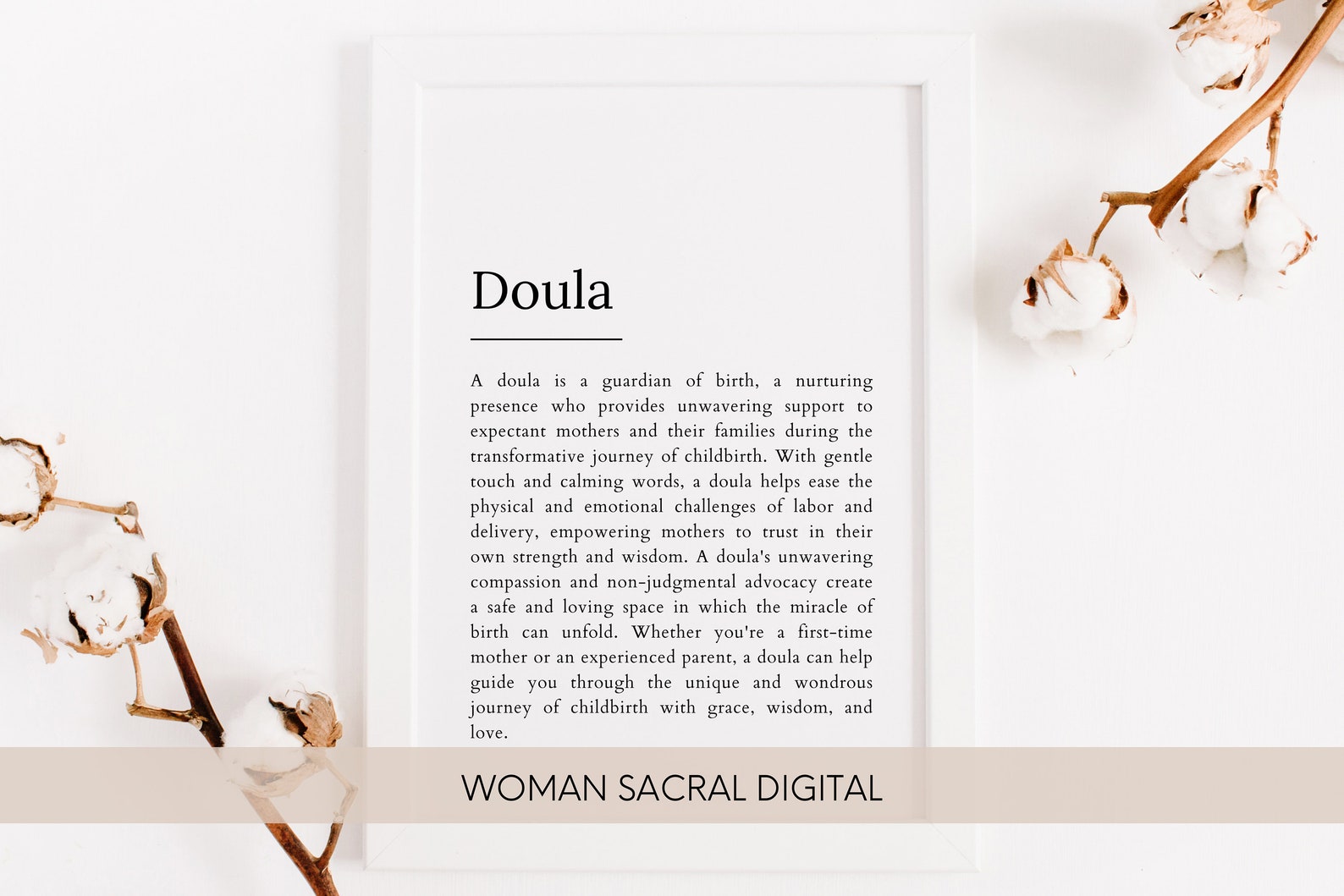 Doula Definition Printable Wall Art. Editable Gift for Doula. Doula ...