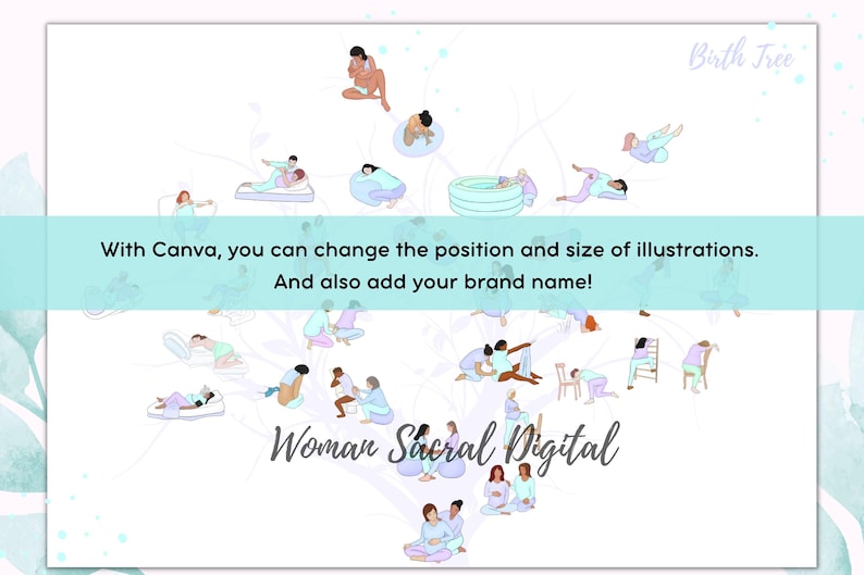 Labor and Delivery Positions. Labour and Natural Birth Tree Digital ...