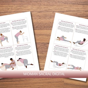Labor and Delivery Positions Flashcards, Digital Cards With Child Birth ...