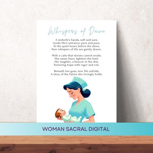 Personalized Midwife Appreciation Digital Posters – 3 Poems ...