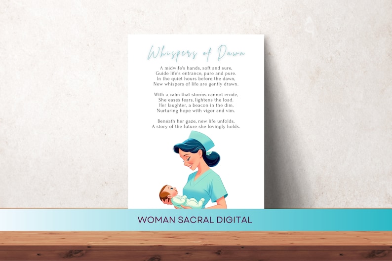 Personalized Midwife Appreciation Digital Posters – 3 Poems ...