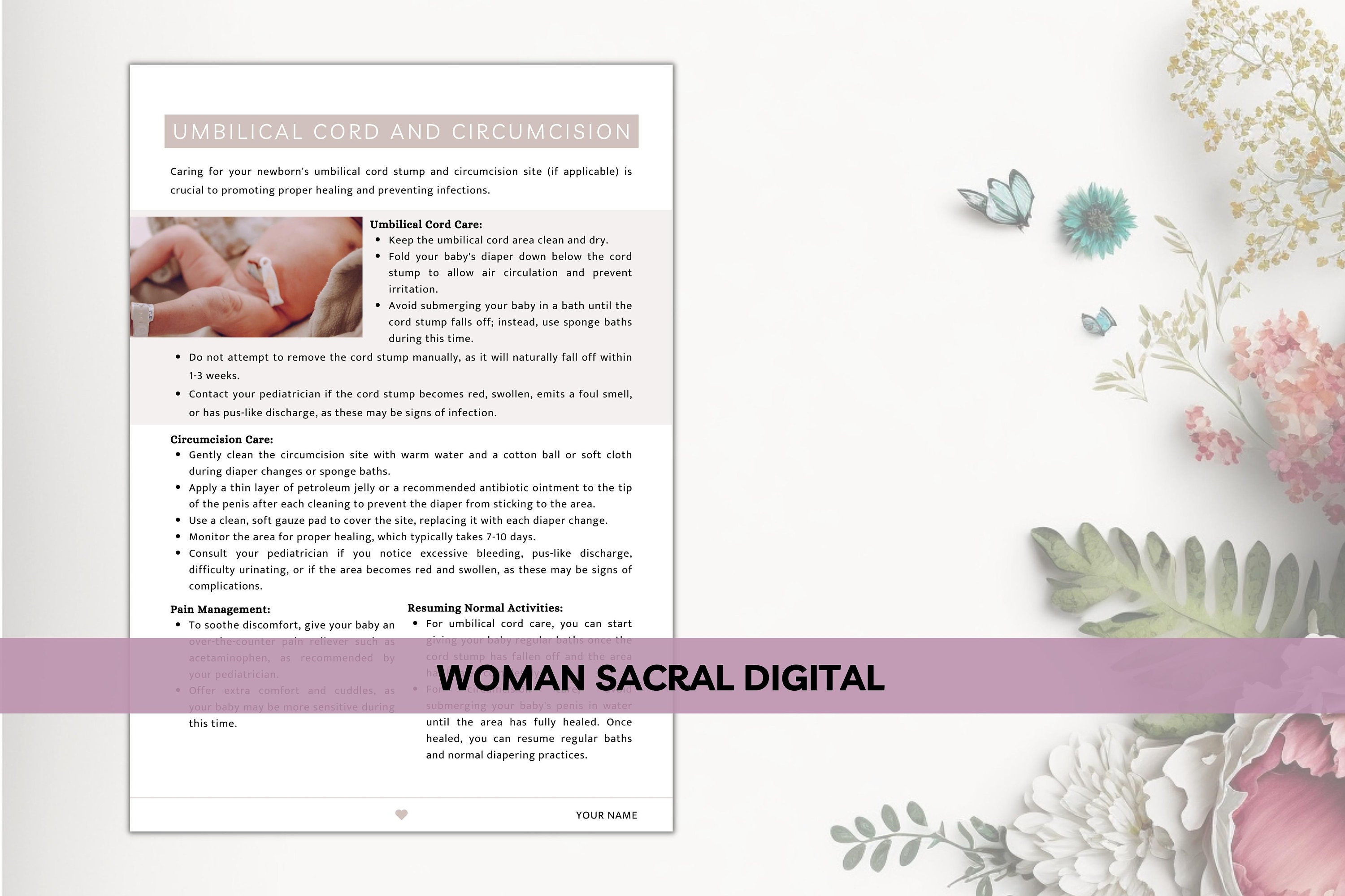 New Parent Essential Handouts Bundle: Expert Care Tips for Your Newborn ...