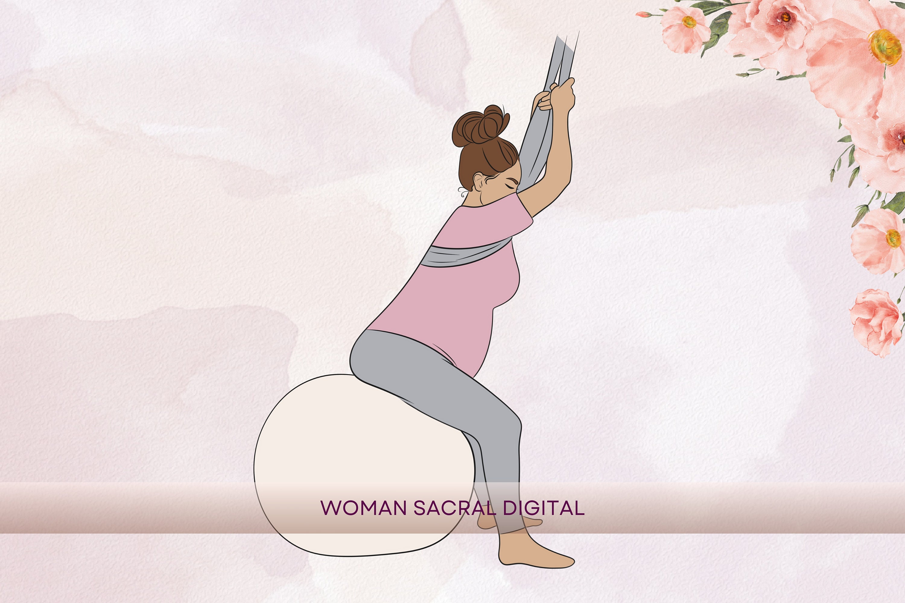 75 Labor and Delivery Positions PNG. Labour and Natural Birth Digital ...